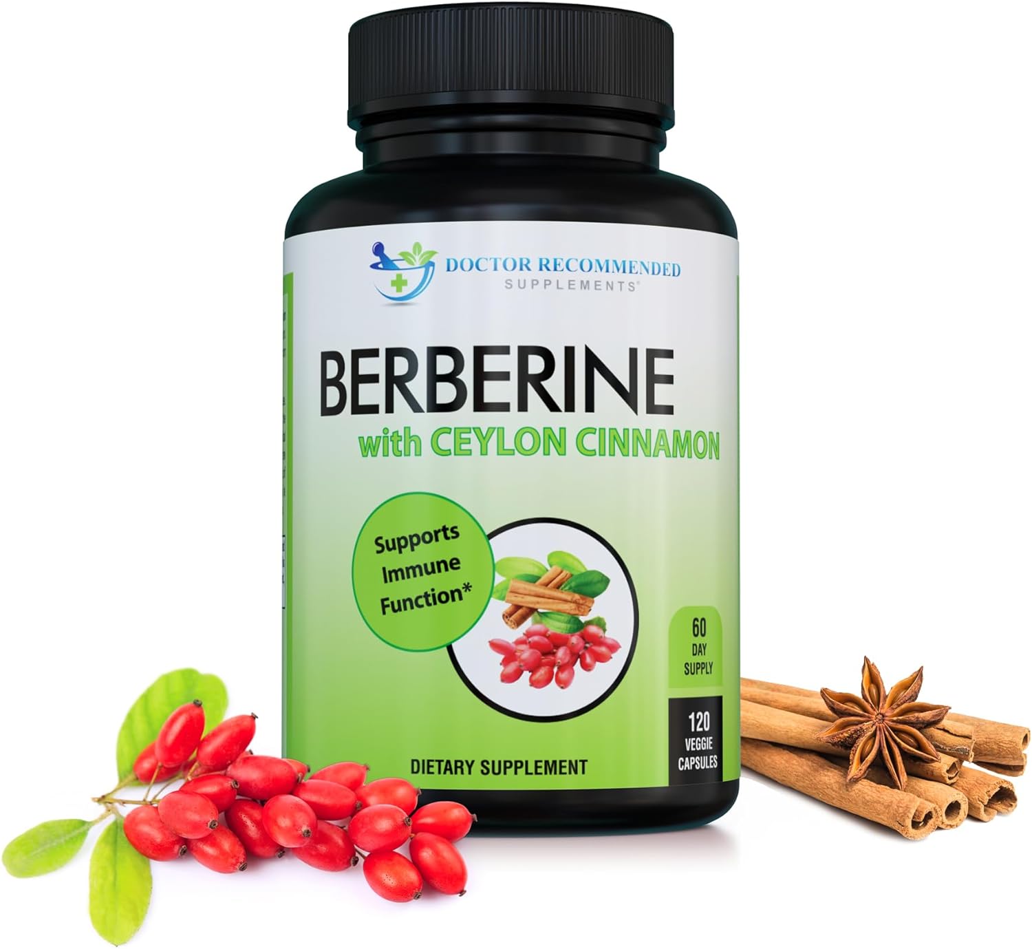 DOCTOR RECOMMENDED SUPPLEMENTS Berberine with Ceylon Cinnamon - 1200mg ...